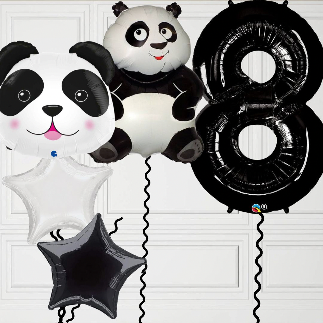 Any Age Panda Number Bundle – Berkshire Balloons